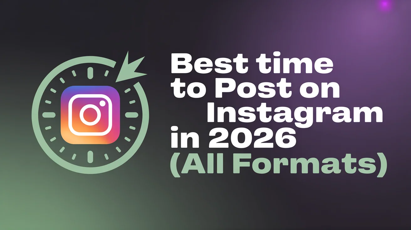 Best Time to Post on Instagram in 2026 (Data-Backed Guide)