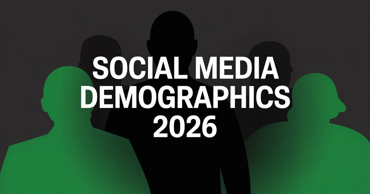 Social Media Demographics 2026: Age, Gender, Platform